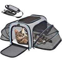 China Airline Approved Expandable Pet Carrier Soft Sided Pet Travel Carrier Bag for sale