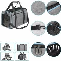 China Airline Approved Expandable Pet Carrier Soft Sided Pet Travel Carrier Bag for sale