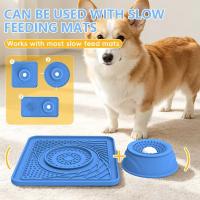 China Silicone Slow Feeder Dog Bowl Anti Choking Rolling Ball Non-Slip Suction Base for sale