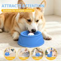 China Silicone Slow Feeder Dog Bowl Anti Choking Rolling Ball Non-Slip Suction Base for sale