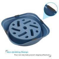 China Eco Friendly Plastic Slow Feeder Dog Bowl With Non Slip Base for sale