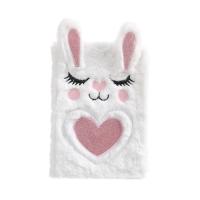 China Eco Friendly A5 Diary With Ultra Soft Plush Cover Kawaii Notebook for sale
