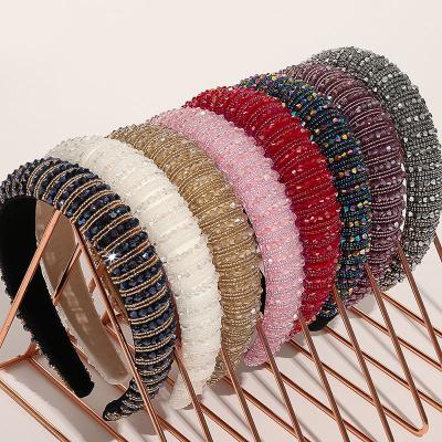 China Baroque Crystal Diamond Headband With Dazzling Rhinestone for sale