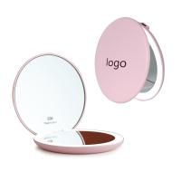 China Double Sided Magnifying LED Lighted Cosmetic Makeup Hand Mirror for sale