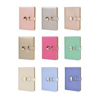 China 100 Sheets Diary Journal B6 Notebook With Heart-Shaped Lock PU Leather Cover for sale