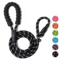 China Reflective Bite Resistant Adjustable Length Dog Leash Pet Leash For Safe Walking for sale
