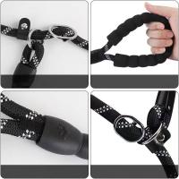 China Reflective Bite Resistant Adjustable Length Dog Leash Pet Leash For Safe Walking for sale