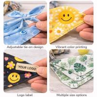 China 100% Cotton Triangle Dog Bandanas Machine Washable Pet Scarf for sale