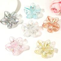 China Multicolor Large Acrylic Non-slip Flower Hair Clip Boho Claw Clip for Women for sale