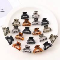 China Mini 2.5cm Leopard Print Frosted Finish Hair Clip Fashion Hair Accessory for sale