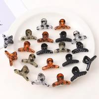 China Mini 2.5cm Leopard Print Frosted Finish Hair Clip Fashion Hair Accessory for sale