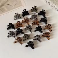 China Mini 2.5cm Leopard Print Frosted Finish Hair Clip Fashion Hair Accessory for sale