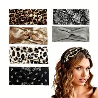 China Elastic Wide Cotton Sweatband Headband - Perfect For Workout Yoga And Sports for sale