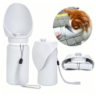 China 550ml Portable Collapsible Food Grade Silicone Dog Water Bottle For Outdoors for sale