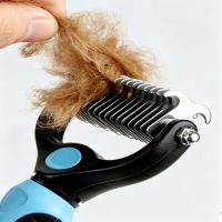 China Pet Grooming Combo Undercoat Rake Deshedding Brush For Cats And Dogs for sale