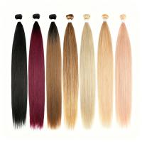 China Heat Resistant Hair Extensions Customizable Hair Bundles Synthetic Hair Weaving for sale