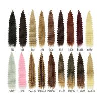 China Heat-Resistant Super Soft Synthetic Braiding Hair Extensions 18-30 Inch Crochet Braids for sale