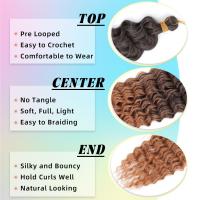 China Heat-Resistant Super Soft Synthetic Braiding Hair Extensions 18-30 Inch Crochet Braids for sale