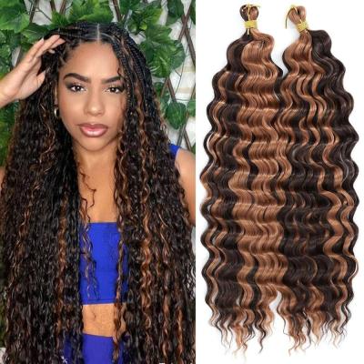 China Heat-Resistant Super Soft Synthetic Braiding Hair Extensions 18-30 Inch Crochet Braids for sale