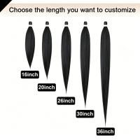 China Pre-stretched Colored Synthetic Hair Extensions Hot Water Setting Braiding Bundles for sale
