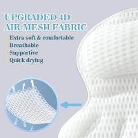 China Quick-Dry 4D Air Mesh Bathtub Pillow with Non-Slip Suction Cups for sale