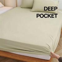 China Eco-Friendly Deep Pocket Fitted Sheet Shrinkage and Fade Resistant for Home and Hotel for sale