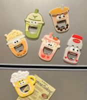 China Eco-Friendly Fruit Cute Rubber Beer Bottle Opener Refrigerator Magnet for sale