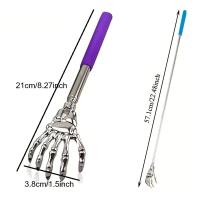 China Extendable Back Scratcher and Telescopic Back Massager with Metal Claws for Itch Relief for sale