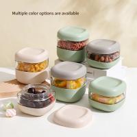 China Glass Storage Jar Microwavable Portable Food Container for Kitchen Pantry Organizer for sale