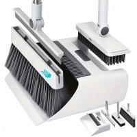 China 4-in-1 Multi-Functional Broom and Dustpan Set with Long Handle and Soft Bristle for sale