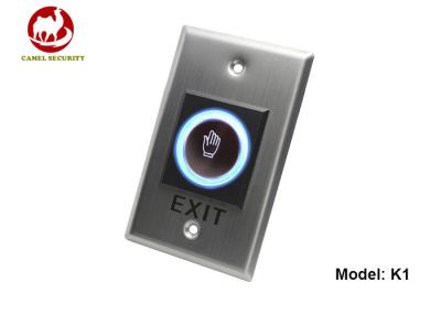 China 304 Stainless Steel IR Sensor Touchless Exit Button ANSI 115x70mm with LED Indicator for sale