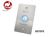China Piezoelectric Door Exit Push Button 12-24V DC 304 Stainless Steel IP68 Scratchproof for sale