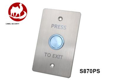 China Piezoelectric Door Exit Push Button 12-24V DC 304 Stainless Steel IP68 Scratchproof for sale