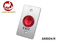 China Concave Push to Exit Button 24.8mm Contact Aluminum Alloy Faceplate 3 Colors for sale