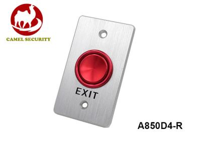 China Concave Push to Exit Button 24.8mm Contact Aluminum Alloy Faceplate 3 Colors for sale