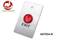 China Momentary Push Button Switch Exit Push Button 115x70mm Brushed Aluminum Alloy for sale