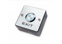 China Square Illuminated Push Button Switch 53mm Normally Open Exit Button for sale
