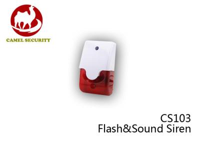 China Wireless Outdoor Alarm Siren 12VDC 105dB Mini Strobe Flash Sound Burglar Alarm for sale