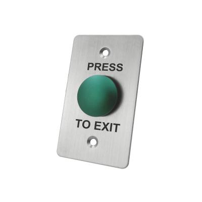 China Anti-Vandal Red Mushroom Exit Push Button 86x50mm Stainless Steel Micro Switch for sale