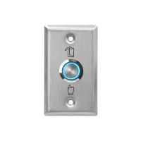 China Flush Mount Momentary Switch Door Exit Push Button 304 Stainless Steel 86x50mm LED for sale