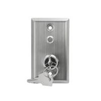 China SPDT Momentary Key Switch 86x50mm 304 Stainless Steel with Dual LED Indicator for Access Control for sale