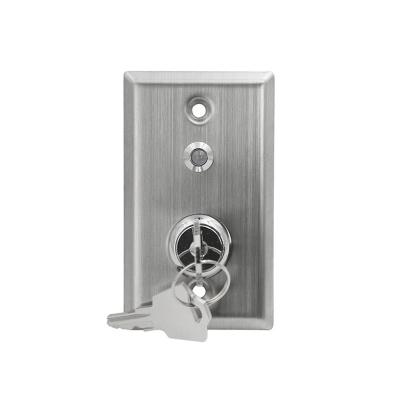 China SPDT Momentary Key Switch 86x50mm 304 Stainless Steel with Dual LED Indicator for Access Control for sale