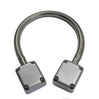 China 304 Stainless Steel 401 Armored Door Loop 446x13mm Zinc Alloy Head 0.32kg for sale