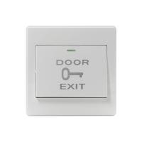 China 86x86mm Door Exit Push Button Fireproof PVC Backbox 100000 Cycles Tested for sale