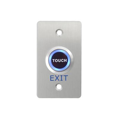 China 304 Stainless Steel Touch Sensor Exit Button DC12V No Moving Part Weatherproof LED for sale