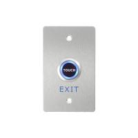China Touch to Exit Button 304 Stainless Steel ANSI Size Access Control Push Button 12V DC LED for sale