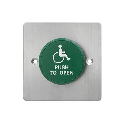 China Stainless Steel Mushroom Press to Exit Push Button 86x86mm NO NC for Access Control for sale