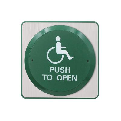 China Flat Mushroom Press to Exit Push Button 86x86mm Stainless Steel for Door Access Control for sale