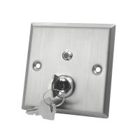 China Anti-Vandal Momentary Key Switch 86x86mm 304 Stainless Steel LED Indicator 3A 36V for sale