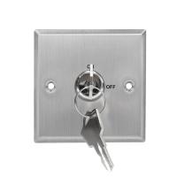 China Access Control DPDT Key Switch 86x86mm 304 Stainless Steel Screw Terminal 3A 36V for sale